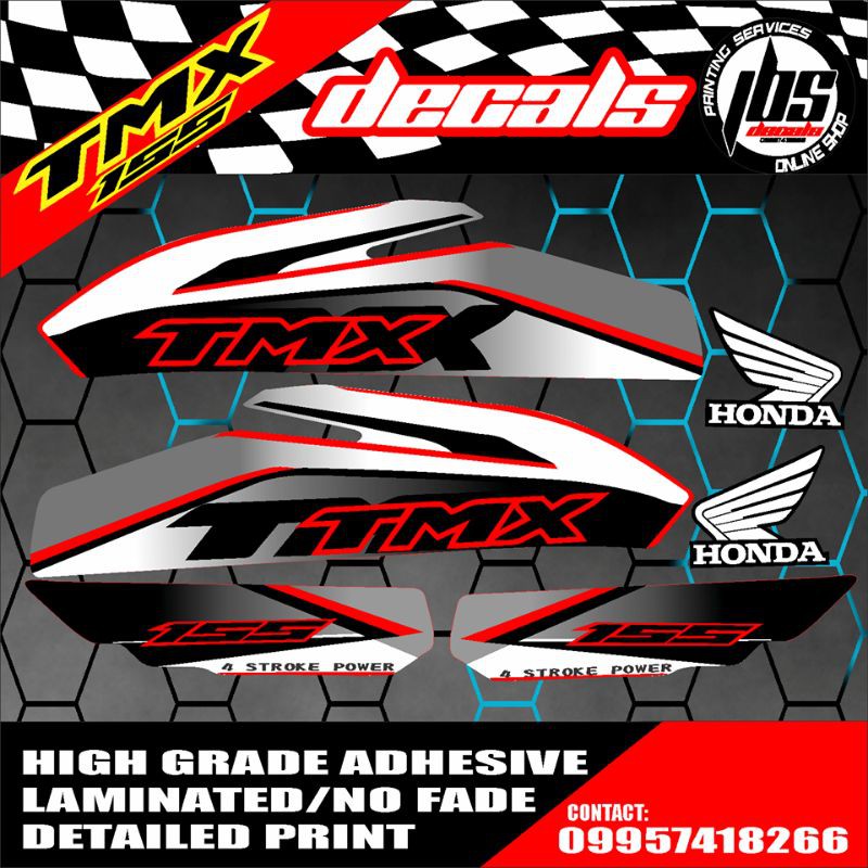 TMX 155 BLACK STOCK DECALS | Shopee Philippines