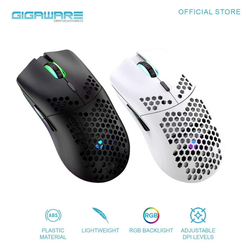 Gigaware XYH90 Wired RGB Gaming Mouse Honeycomb Shell Ultralight ...