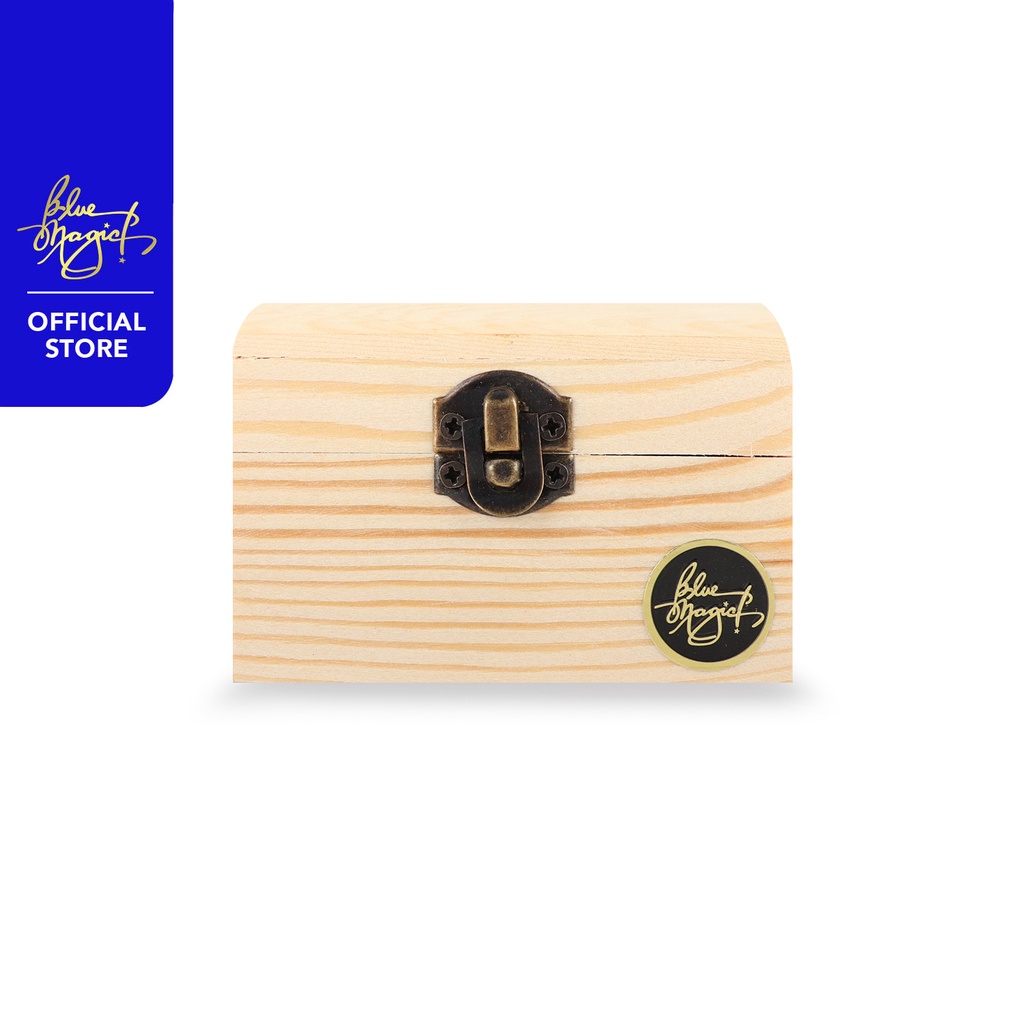 Blue Magic! Pucci Big Wooden Treasure Chest Box | Shopee Philippines