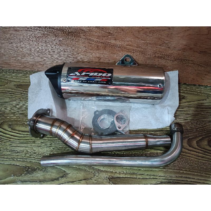 Apido Pipe for Xrm 110/125 V4 Pure Stainless (Not Chrome plated ...