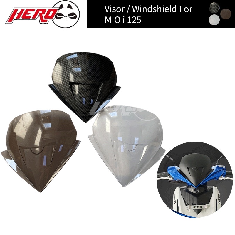 MIO i 125 Visor Windshield Transparent / Carbon Made IN Thailand ...