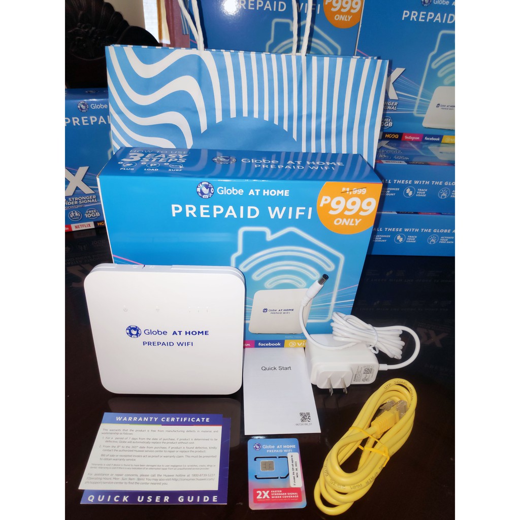 BRANDNEW GLOBE AT HOME PREPAID WIFI (HUAWEI B312-939) WITH FREE 50GB ...