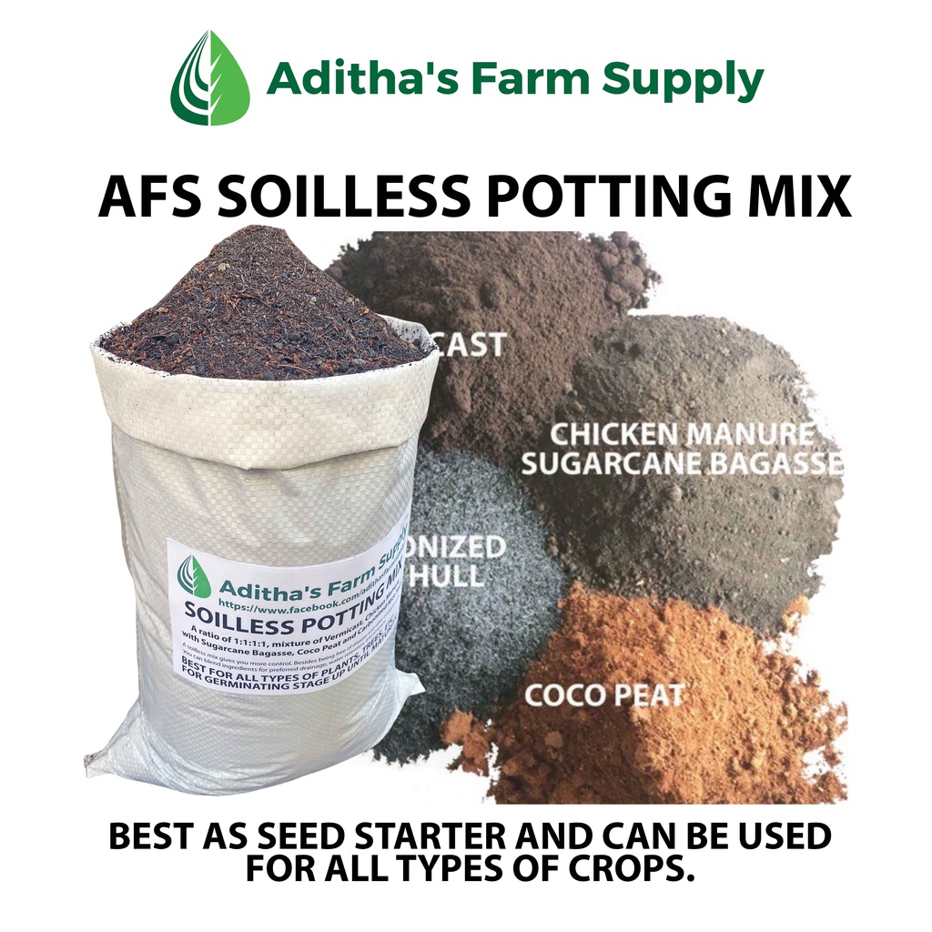 7kg AFS Soilless Potting Mix (Ready-to-use) | Shopee Philippines
