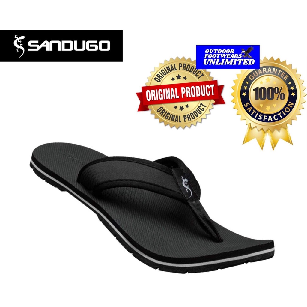 SANDUGO ROMELO SLIPPERS (BLACK/BLACK) | Shopee Philippines