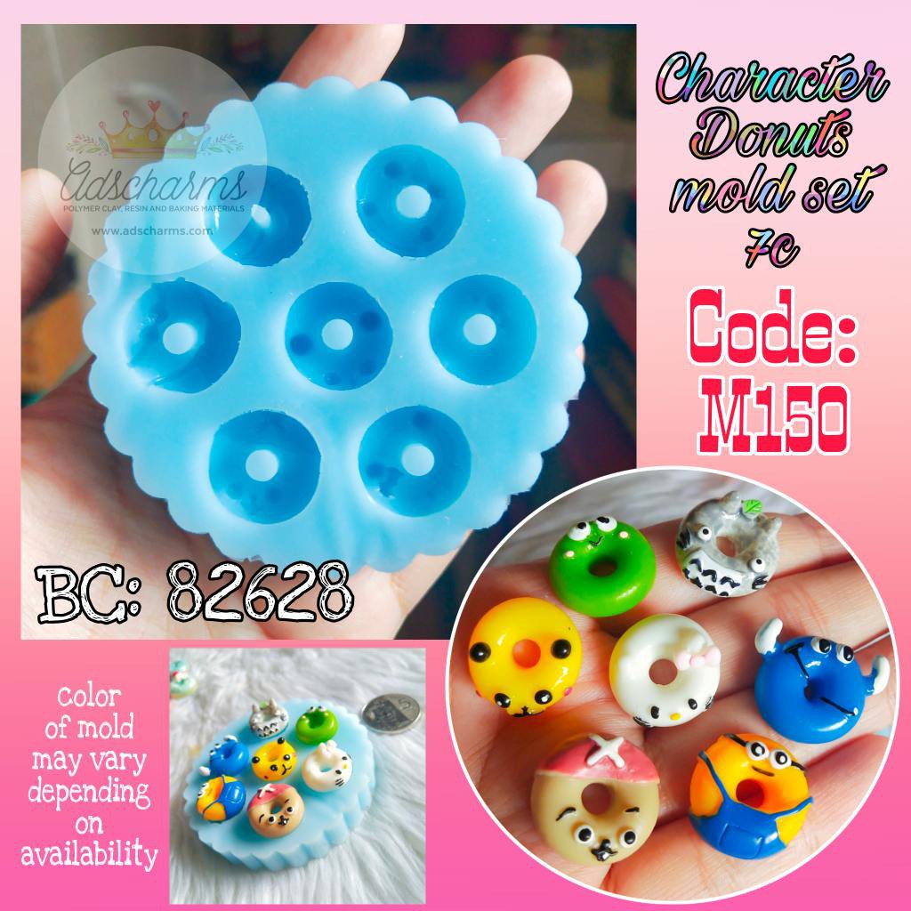 ASM Character donuts mold 7c | Cute Disney donuts silicone mold ...