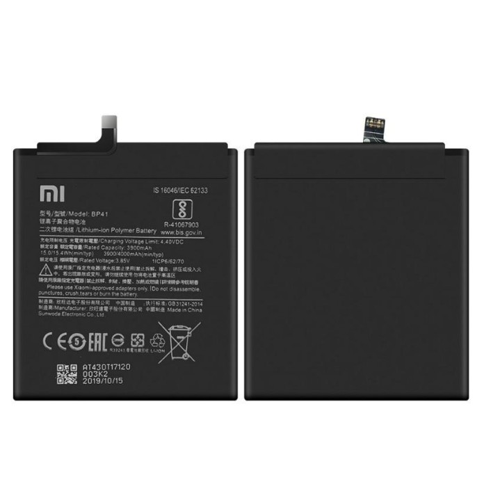 For Xiaomi 9T Xiaomi Redmi K20 BP41 4000mAh Original Battery | Shopee ...