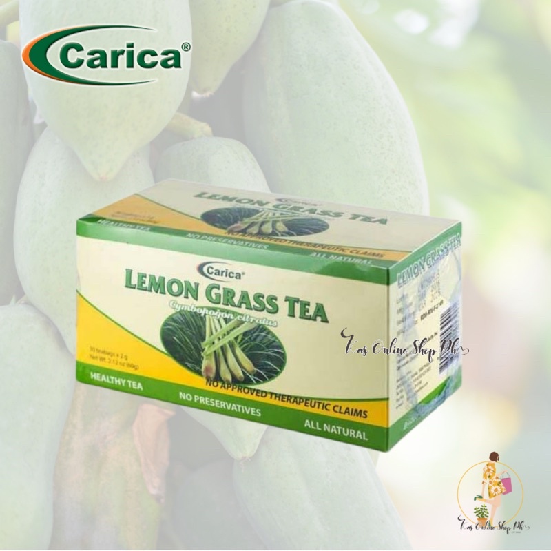 Carica Lemon Grass Tea (Tanglad - Cymbopogon citratus) - Box of 30 Tea ...