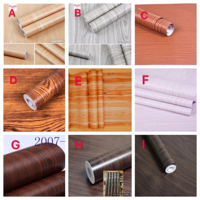 wood wallpaper waterproof sticker 45cm*10m | Shopee Philippines