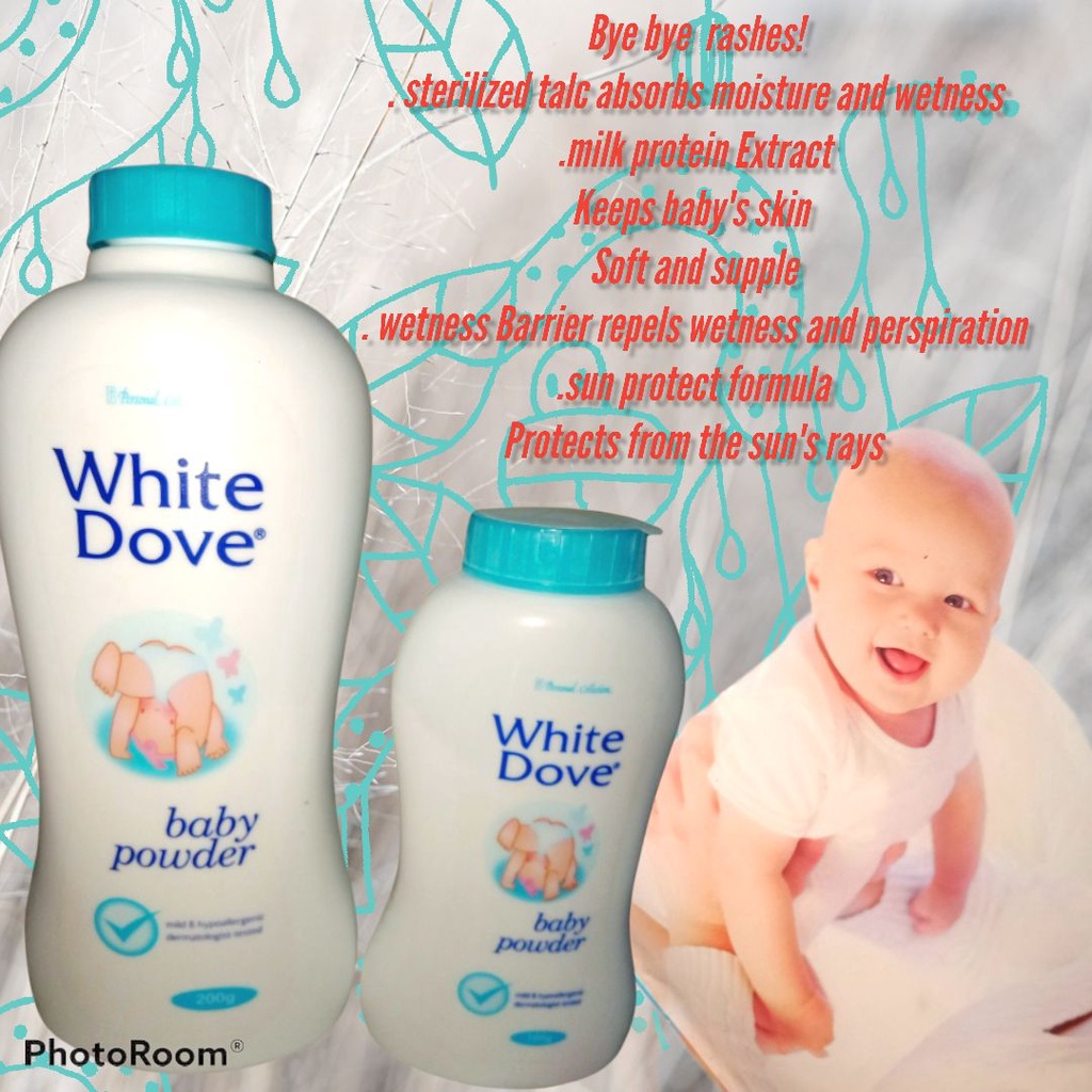 Spot segundo WHITE DOVE BABY POWDER 200g &100g | Shopee Philippines