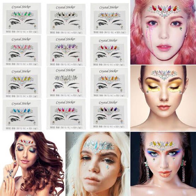 Face Beads Sticker (Crystal Sticker) | Shopee Philippines