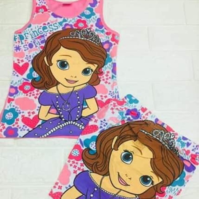 Character sando with short for kids girl | Shopee Philippines