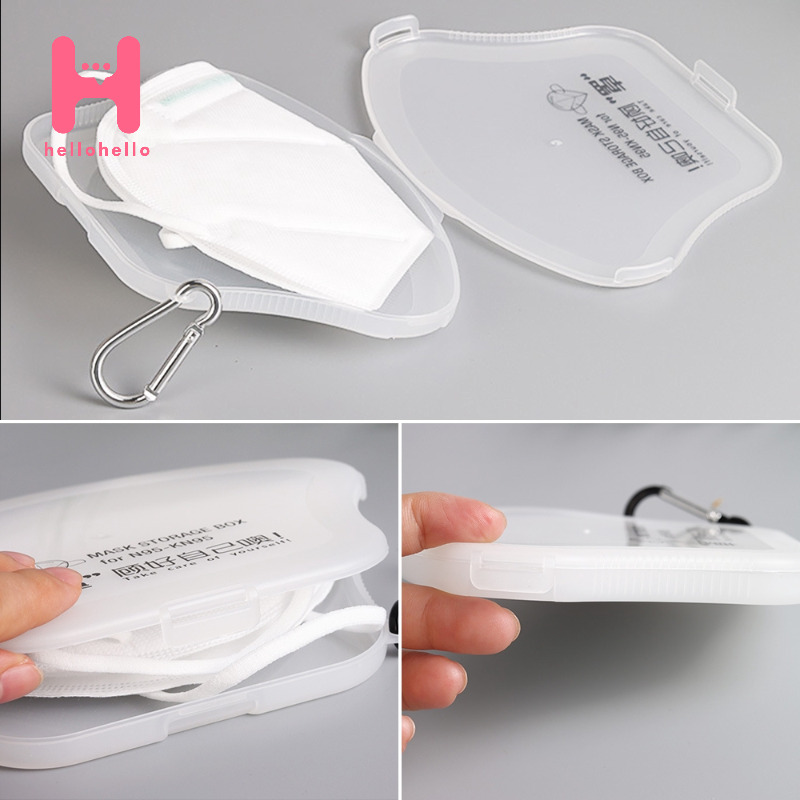 Dustproof Face Mask Case N95 KN95 Disposable Face Mask Storage Box Mask ...