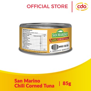 San Marino Chili Corned Tuna 85g | Shopee Philippines