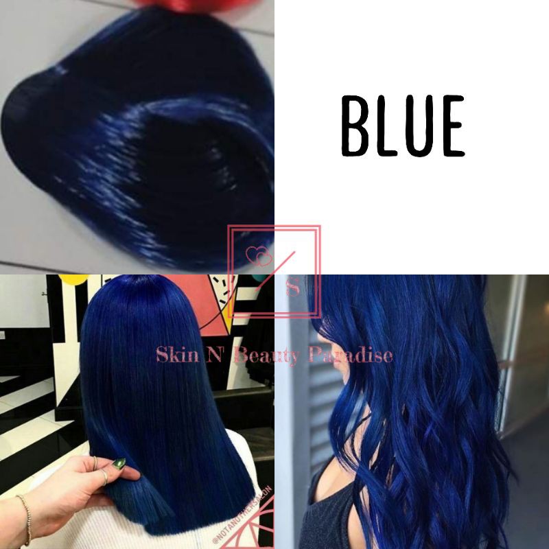 Blue Black Hair Color Chart