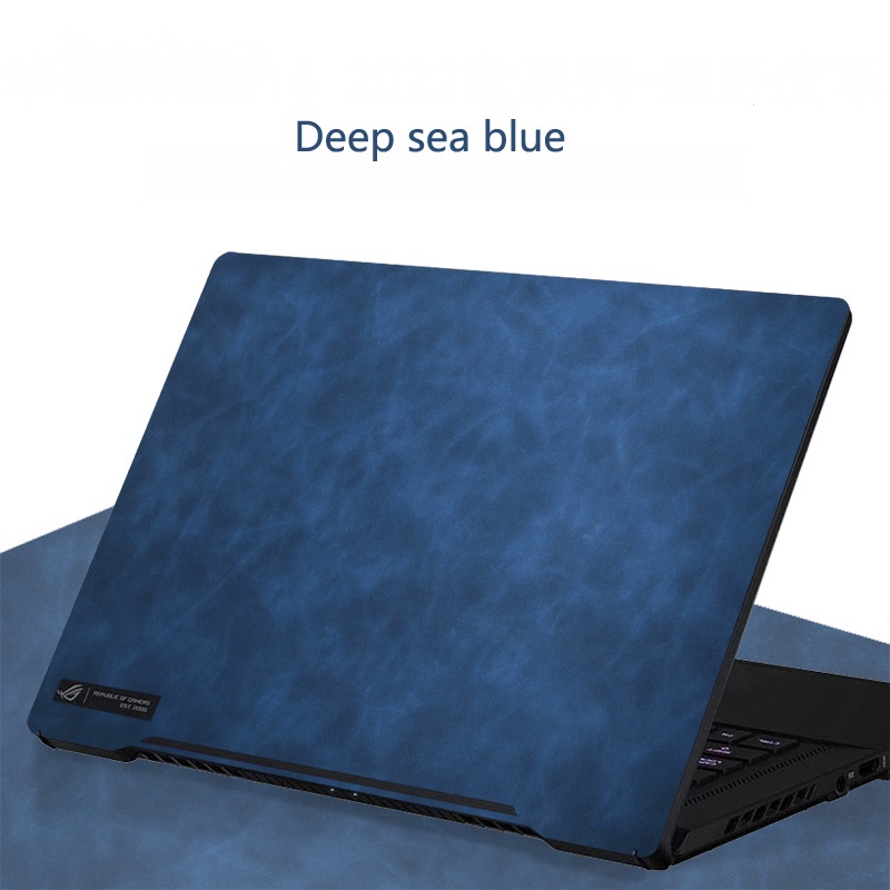 Crazy Horse PU Leather Sticker Skin for Asus ROG Flow X13 GV301 ...