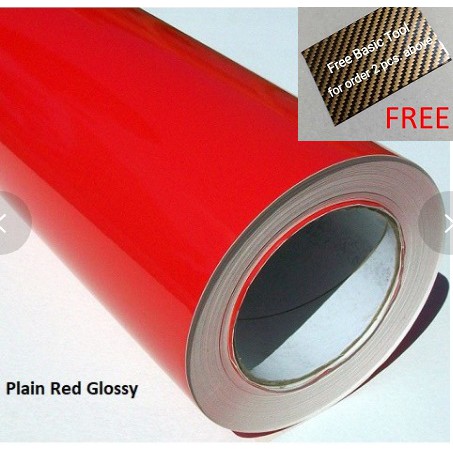 Vinyl Car Sticker Red Glossy | Shopee Philippines