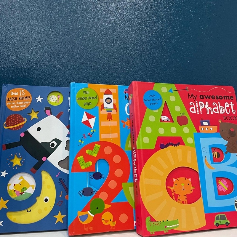 My Awesome Book/Alphabet Book/Number Book/Nursery Rhyme Book | Shopee ...