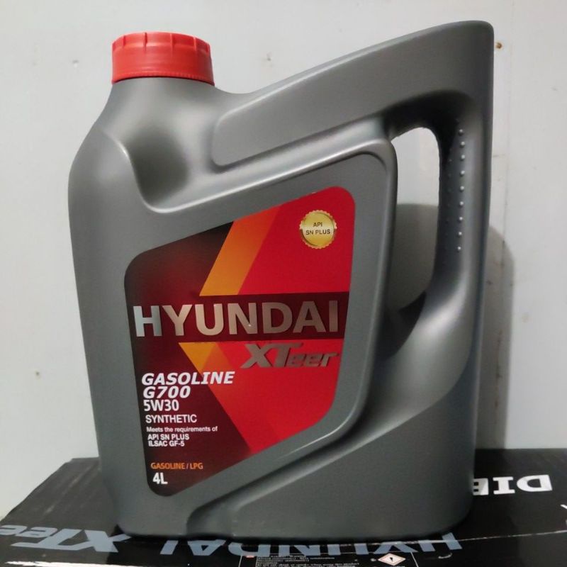 4 Liters Hyundai Xteer Gasoline G700 (5W-30) Synthetic API SP GF-6 ...