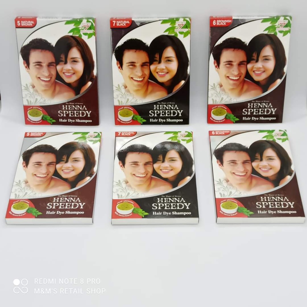 Henna Speedy Hair Dye SHAMPOO NATURAL BLACK | Shopee Philippines