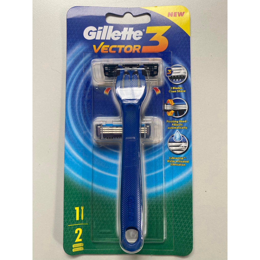 Gillette Vector 3 Razor Smooth Shaving Machine Male Beard Shaver 3 ...