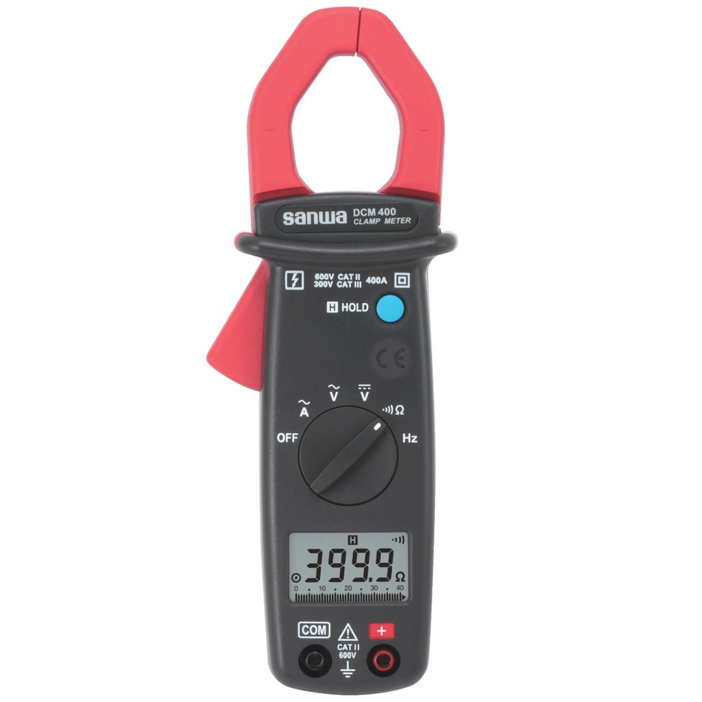 Sanwa DCM400 Clamp Meter AC 4000 Count, Low cost & DMM functions ...