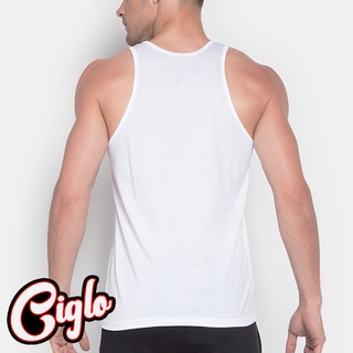 Ciglo Plain White Sando Tanks for Men | Shopee Philippines