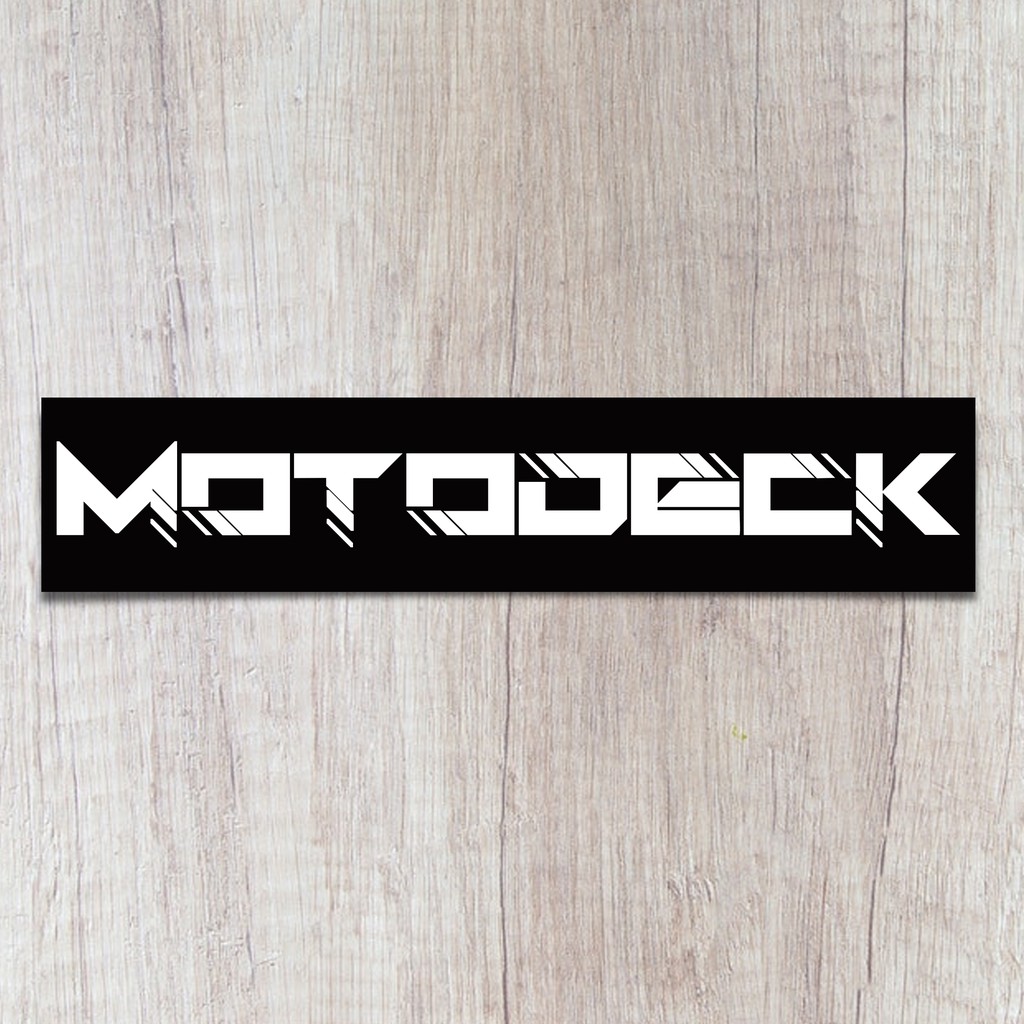 Vinyl Sticker - Motodeck, laminated sticker (Not Diecut) | Shopee ...