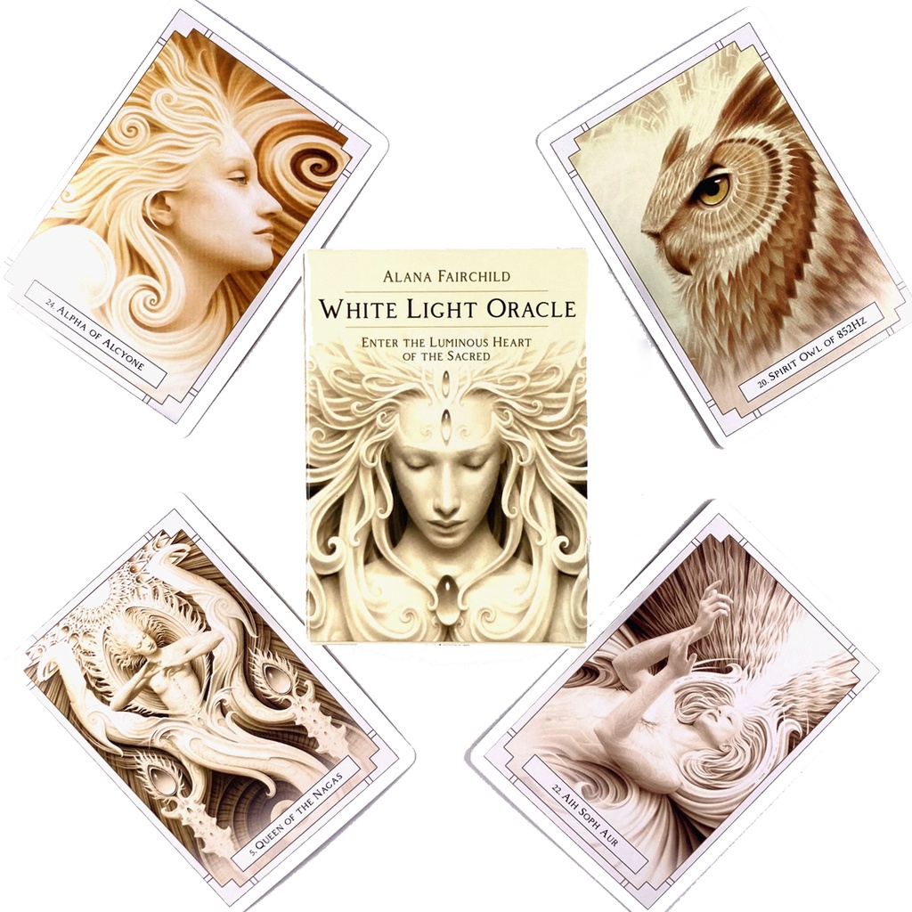 White Light Oracle Cards Prophecy Tarot Deck With PDF Guidebook ...