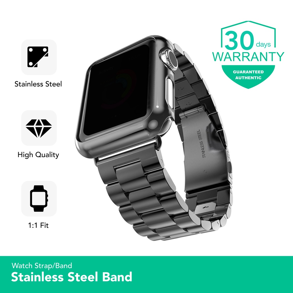 [Local Seller] STRAP ONLYHigh Grade Stainless Steel Watch Anti Rust ...