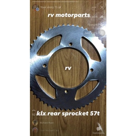 klx 57t rear sprocket | Shopee Philippines