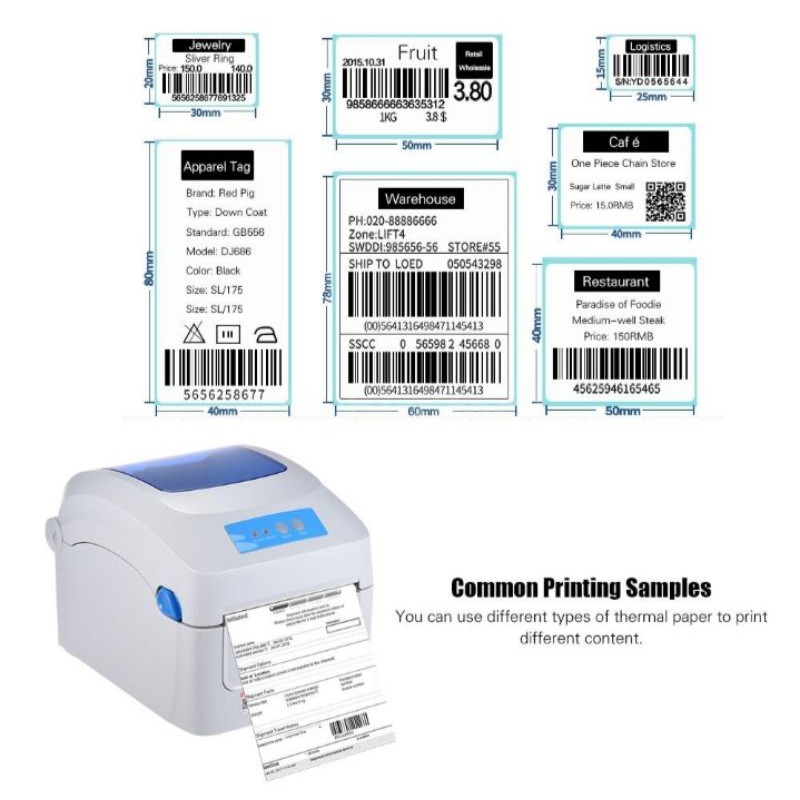 Gprinter 1324D Direct Thermal Printer for Air waybill, barcodes, and ...