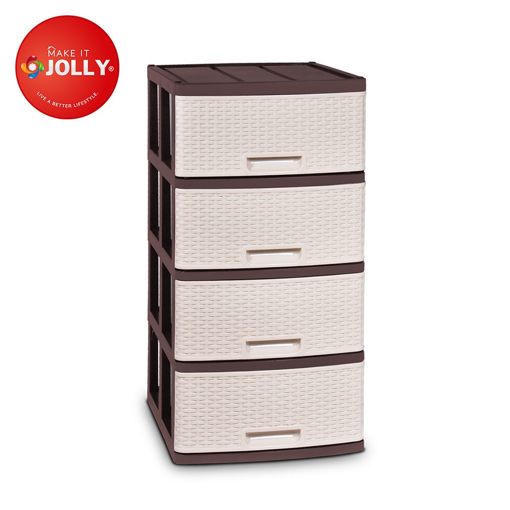 JOLLY PLASTIC Spring Drawer 4 Layer | Shopee Philippines