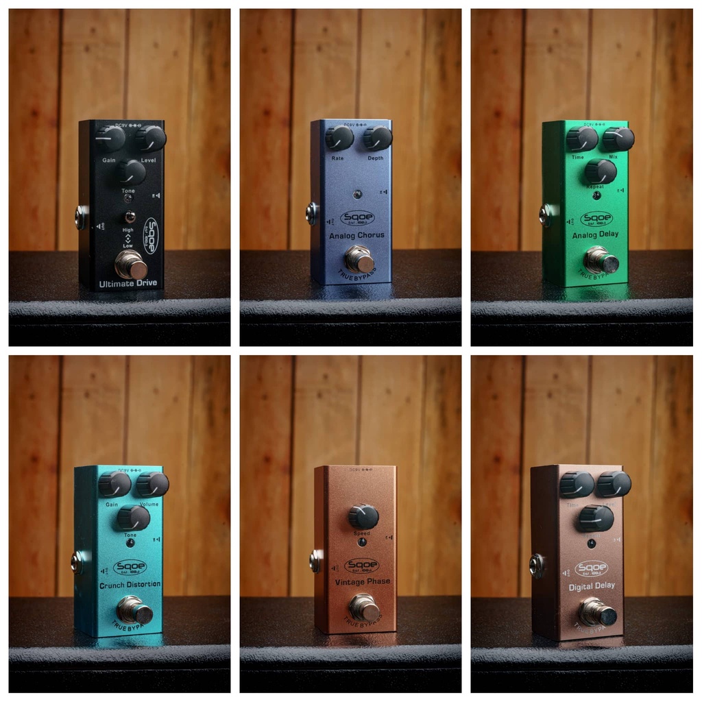 SQOE Electric Guitars Pedal Effect Distortion, Overdrive, Delay, Drive ...