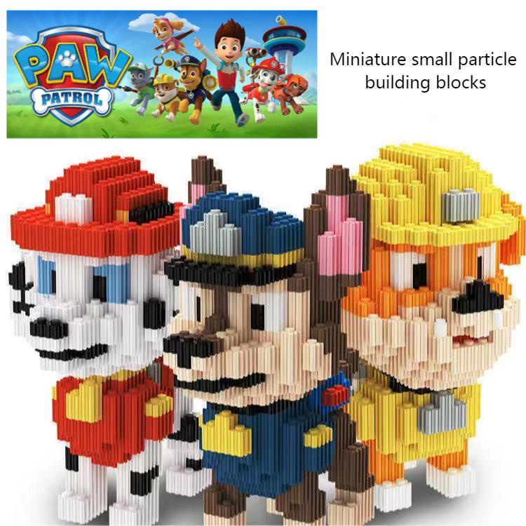 6 styles Building block toys Chase Rubble Marshall Rocky Zuma Skye Paw ...