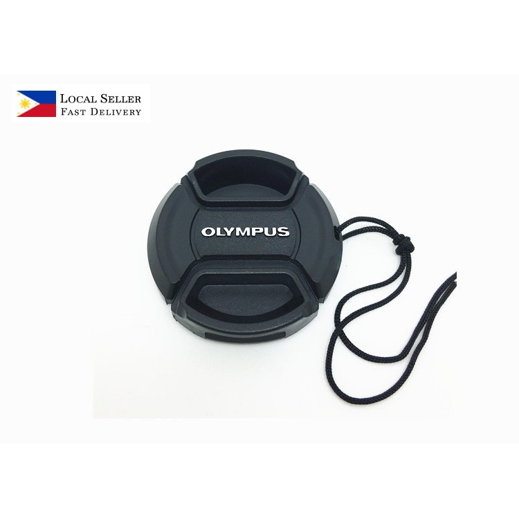 37mm Snap-on Lens Cap Cover with Cord for Olympus 14-42mm | Shopee ...
