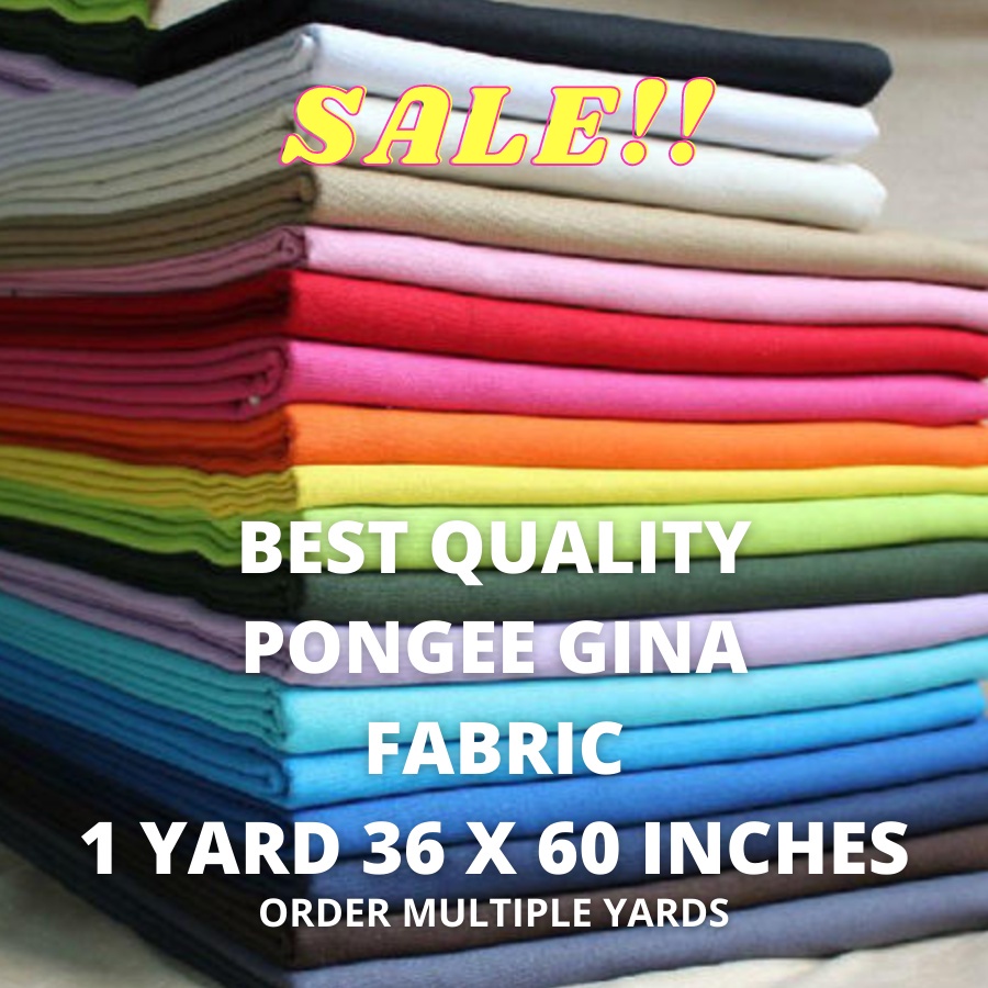 BB Best Quality Pongee Geena Tela Fabric | Shopee Philippines