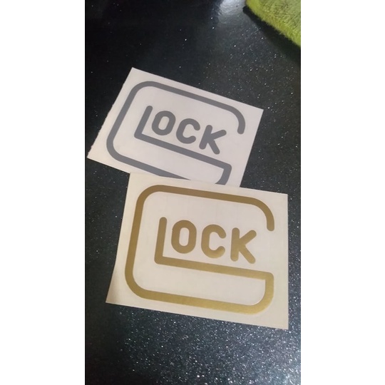 1 PIECE GLOCK LOGO WORD DIE CUT DECAL STICKER | Shopee Philippines