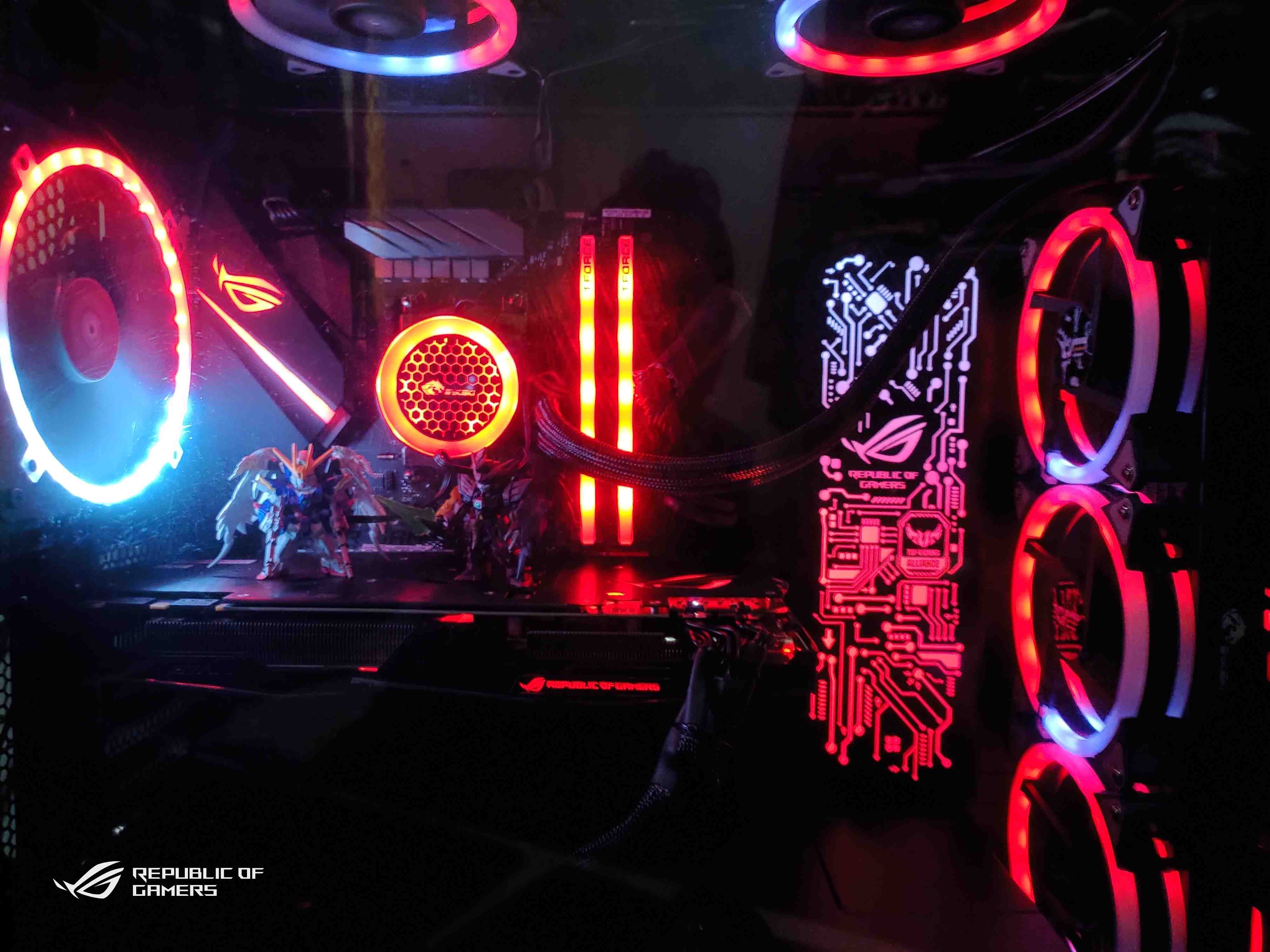 customized RGB pc case panel psu shroud gpu backplate 12v 4pin 5v 3pin ...