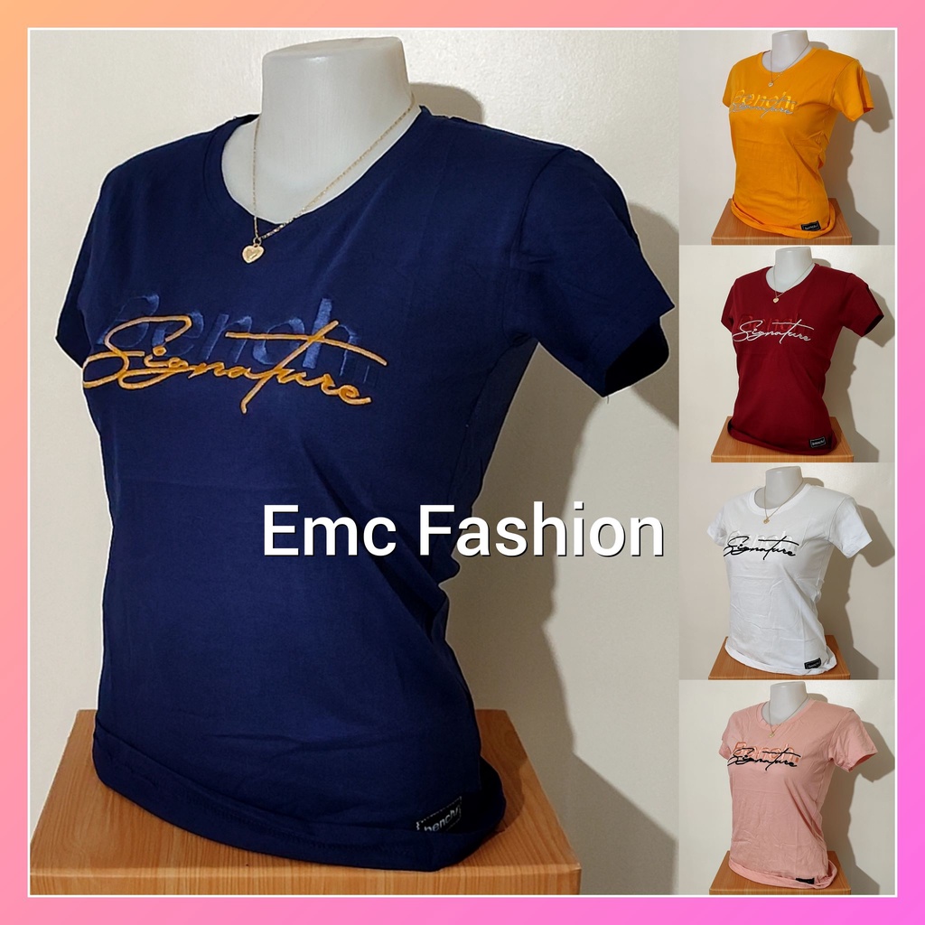 BC Overrun TShirt For Women Embroidered Design Ladies Cut Pure Cotton ...