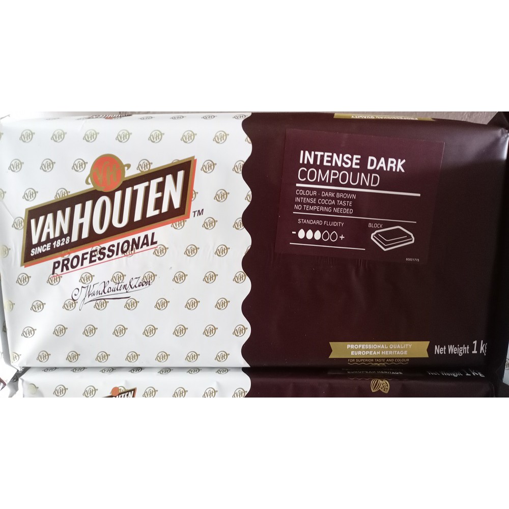 Van Houten Intense Dark Chocolate Compound 1Kg | Shopee Philippines