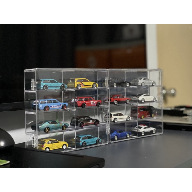 8 slot acrylic case for 1/64 Diecast (THICK MATERIAL) | Shopee Philippines