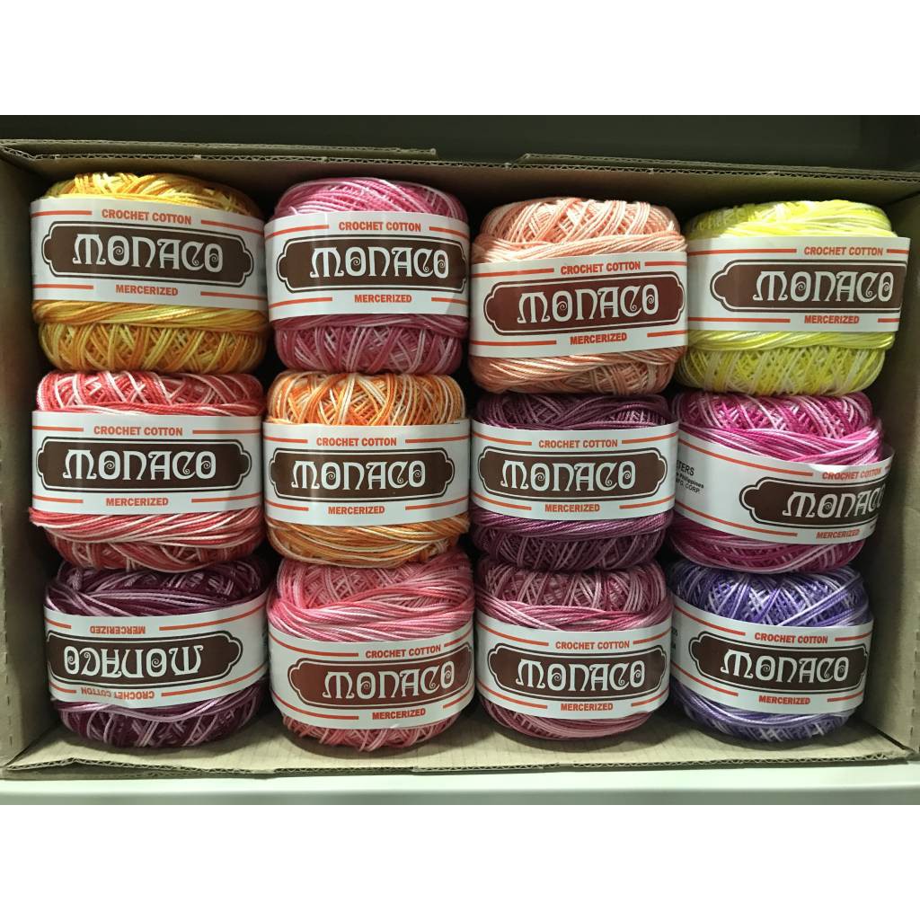 Monaco Monochromatic Crochet Thread (per DOZEN) | Shopee Philippines