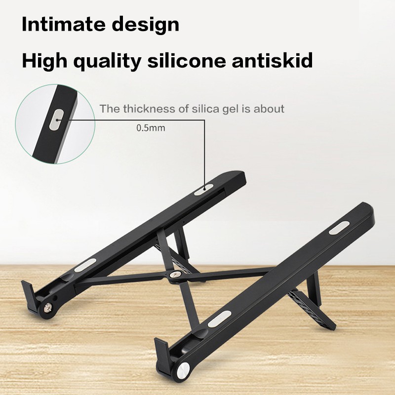 Laptop stand computer multi-function adjustable desktop high rack ...