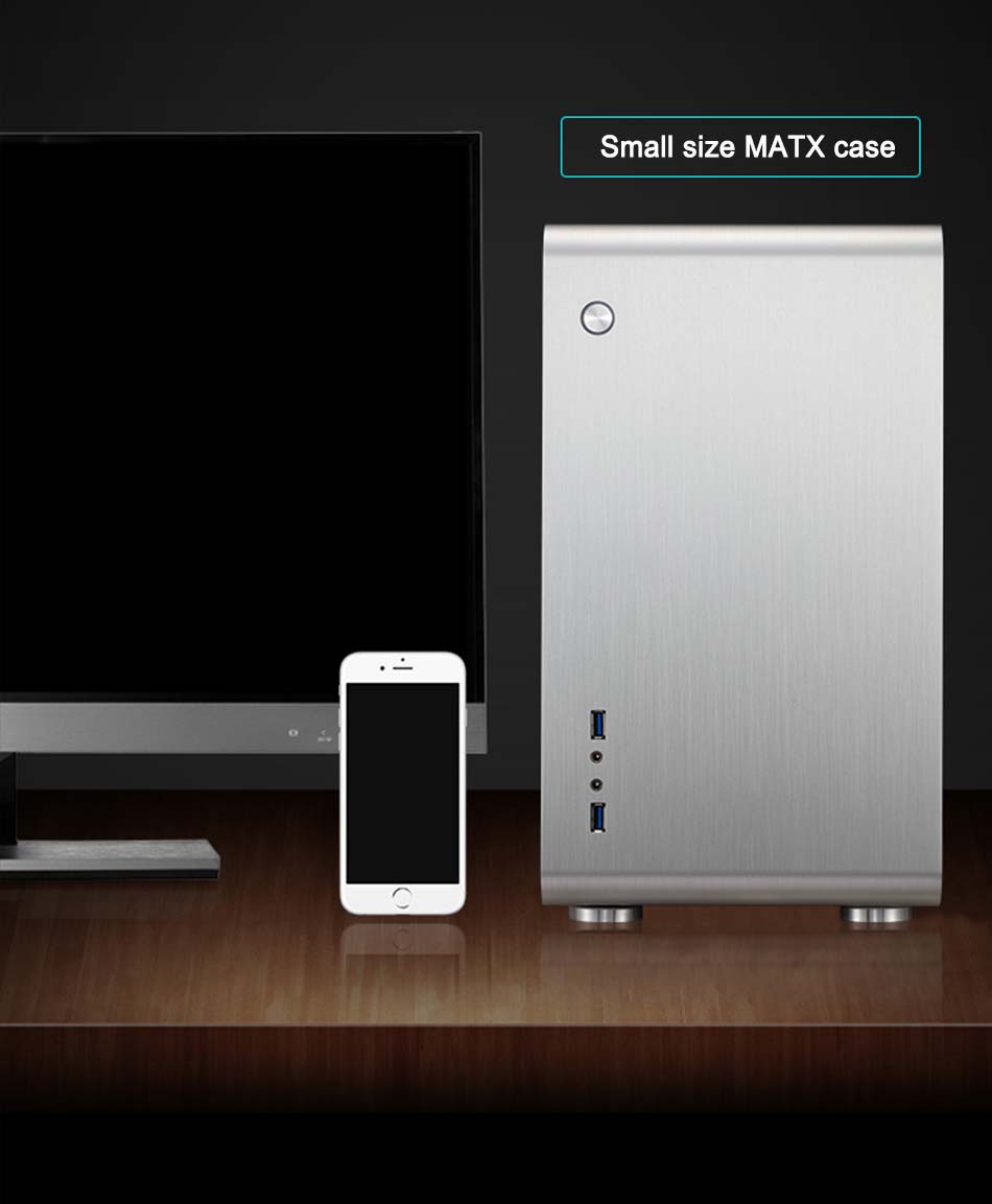 JONSBO U3 Desktop MATX Small Case All Aluminum USB3.0 Computer Chassis ...