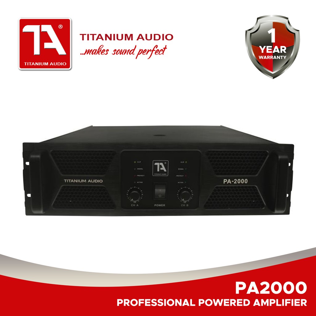 Titanium Audio Professional Power Amplifier PA2000 / Titanium Audio ...