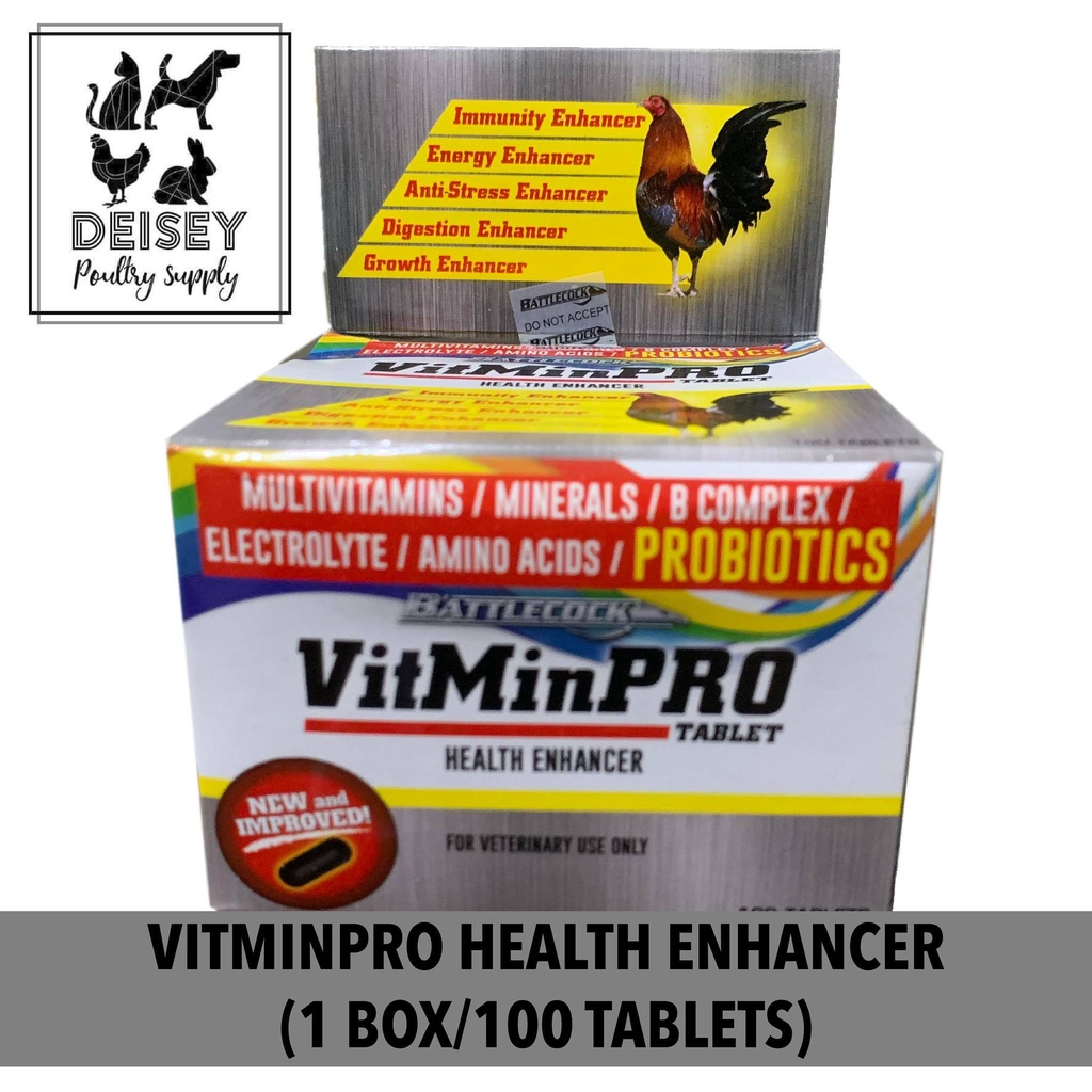Battlecock VitMin Pro Tablets - New & Improved (1 BOX/ 100 TABLETS ...