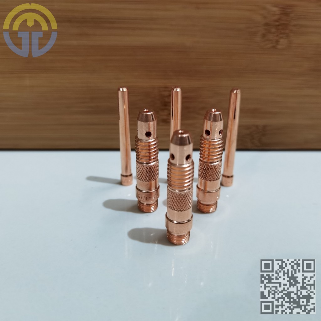 Copper TIG Welding WP17 WP18 WP26 Collet and Collet Body Set 1.6 2.0 2. ...