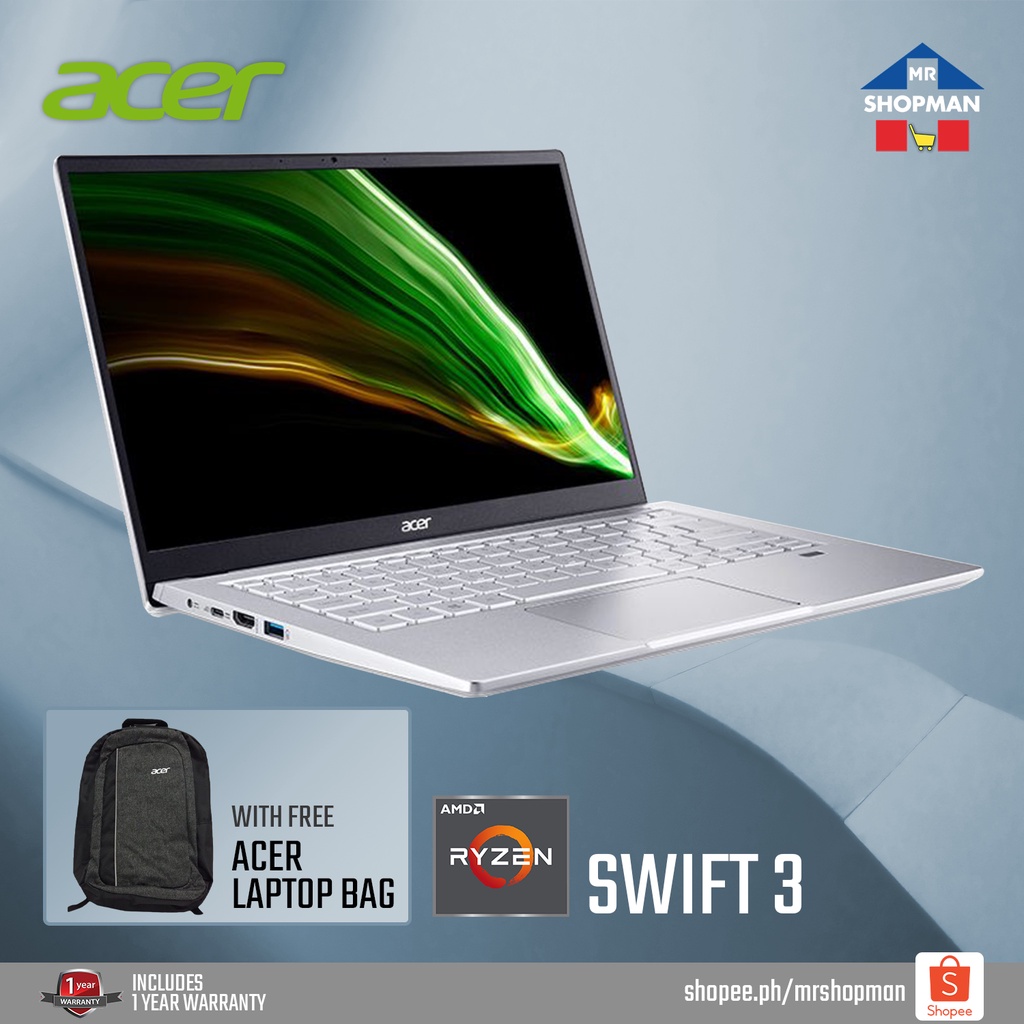 Laptop Acer Swift 3 Ryzen 5 5500U 14" IPS 8Gb RAM 512Gb NVME SSD SF314 ...