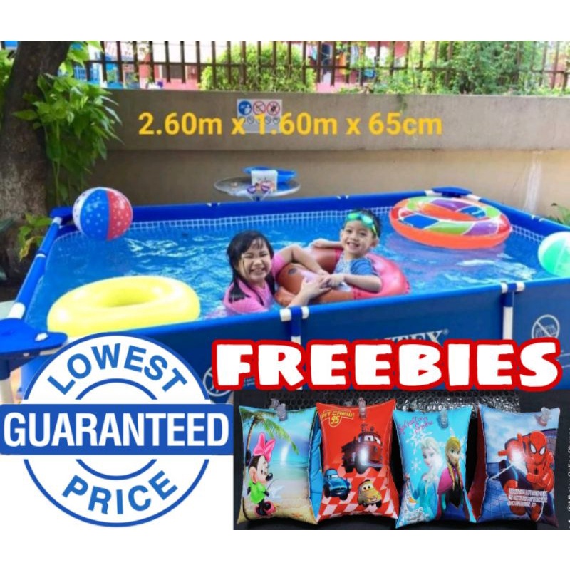 INTEX 2.6m FRAME POOL + FREEBIES | Shopee Philippines