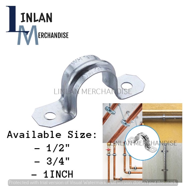 1 PC Heavy Duty Rigid Conduit DOUBLE Hole Straps Clips Clamps RSC ...